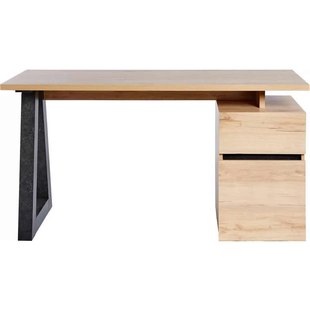 Jahnke CLUB C 140 Büroschreibtisch, Eiche Dunkel-82KE10